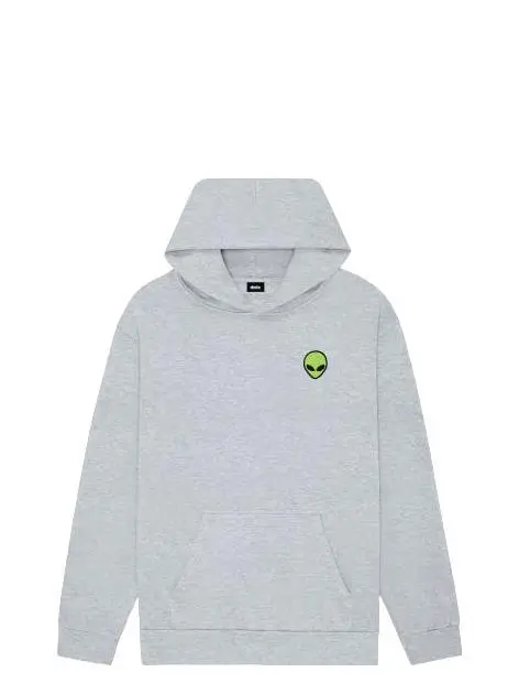DALIX Alien Relaxed Fit Hoodie - Heather Gray