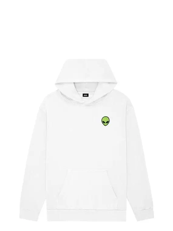 DALIX Alien Relaxed Fit Hoodie - White