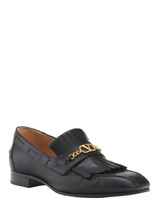 Valentino Garavani Vlogo Kiltie Loafer - Nero
