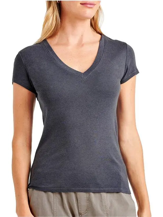 Splendid Faye V-neck Tee - Navy