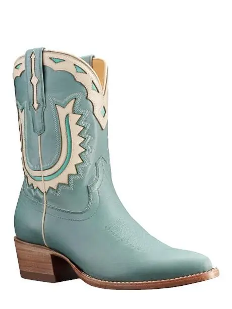 Tecovas The Jolene Western Boot - Seafoam/bone