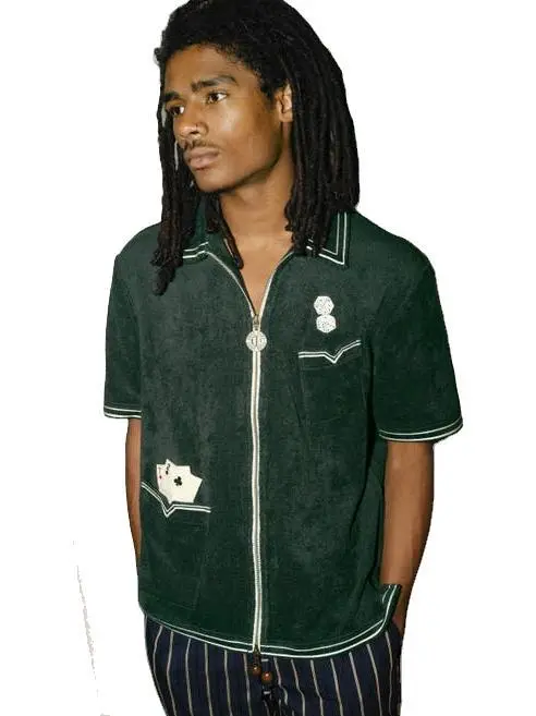 TOMBOLO Vicey Dicey Cabana Shirt - Green