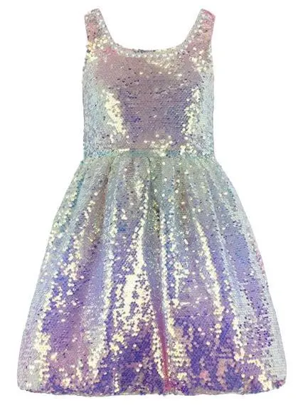 LOLA + THE BOYS Sequined Ombre Dress - Pink