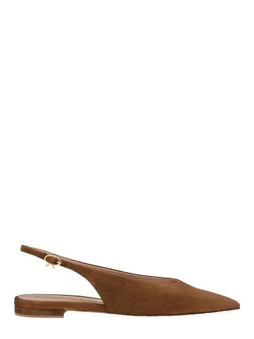 GIANVITO ROSSI Robbie Sling 05 Slingbacks - Brown Suede