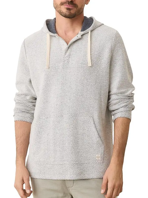 Marine Layer Portola Beach Hoodie - White/navy