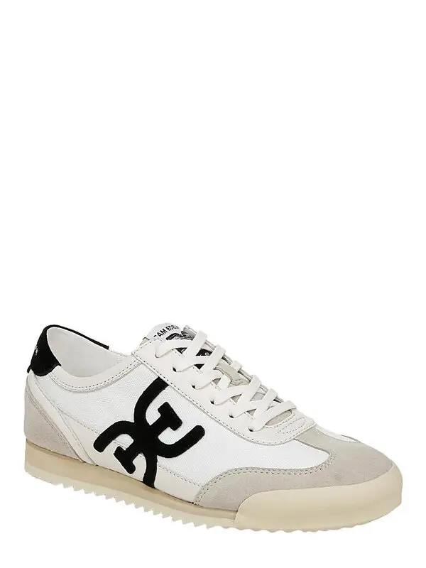 Sam Edelman Ivey Low Top Sneakers - Greige/white