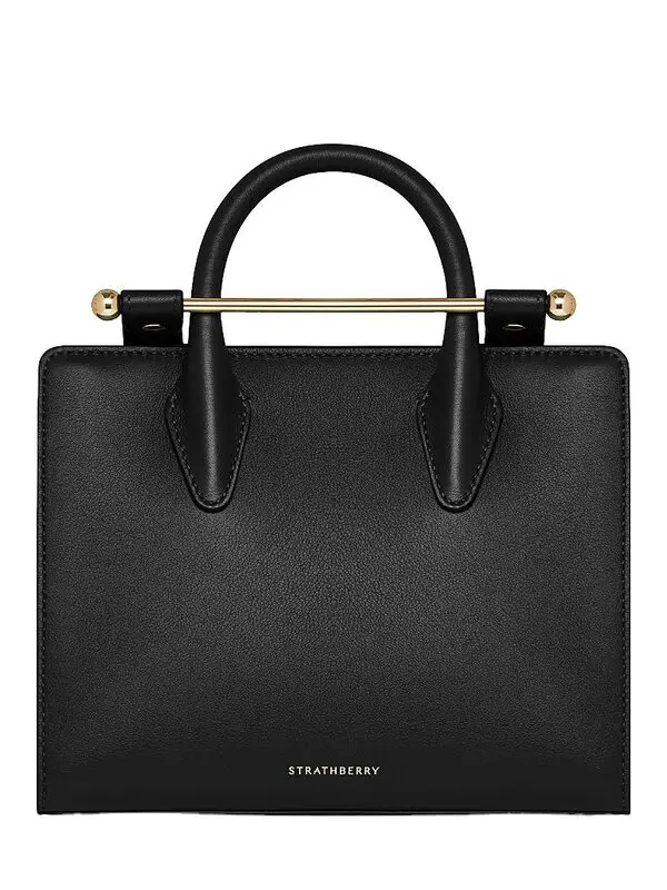 Strathberry Mini Leather Tote - Black