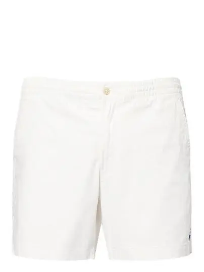 Ralph Lauren Brand-embroidered Stretch-cotton Shorts - Deckwash White