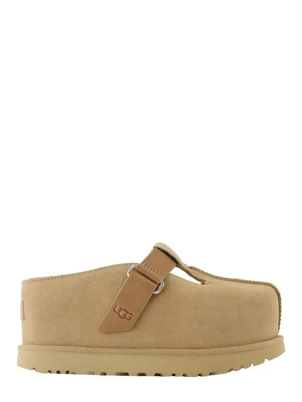 UGG Goldenstar Hi Clog Mules - Beige