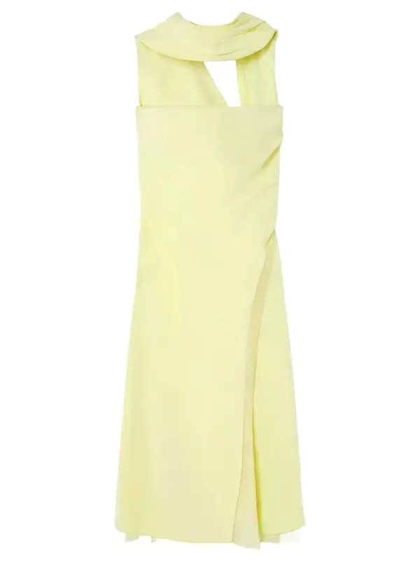 Versace Bustier Midi Dress - Yellow