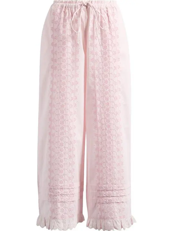 DAMSON MADDER Lucinda Wide Leg Pants - Pink