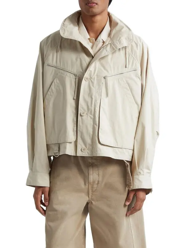 LEMAIRE Parachute Blouson Jacket - Stone Beige