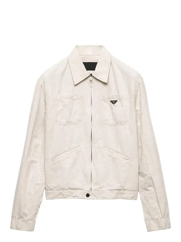 Prada Blouson Jacket - Neutral