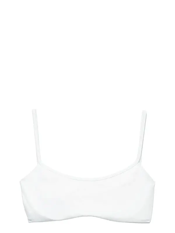 Prada Stretch Jersey Bralette Bikini Top - White