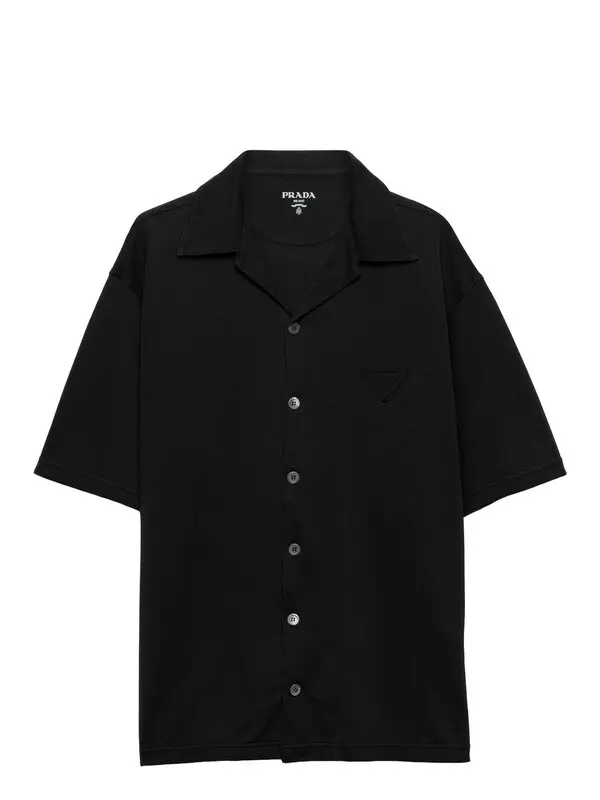 Prada Piqué Shirt - Black