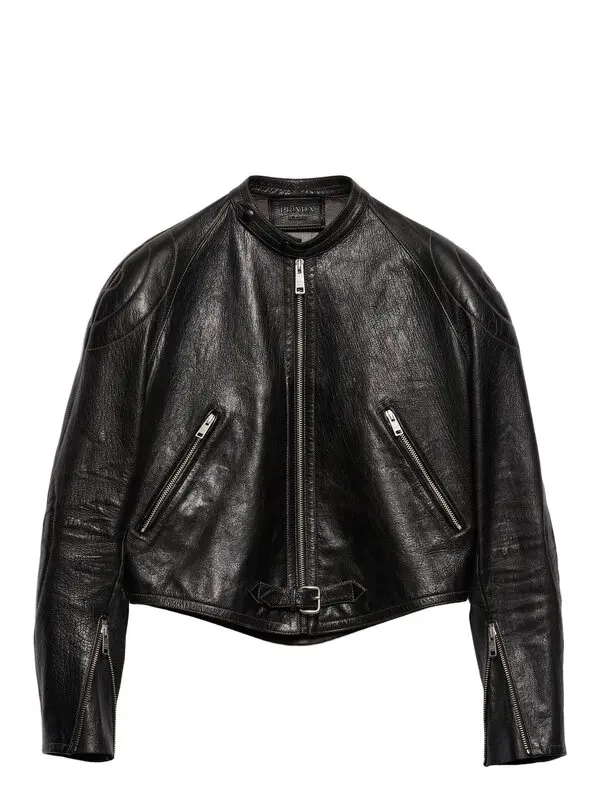 Prada Leather Jacket - Black