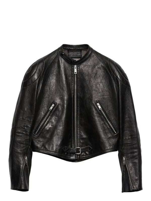 Prada Leather Jacket - Black