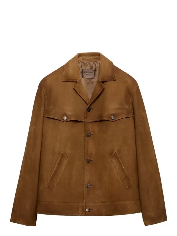 Prada Suede Jacket - Brown