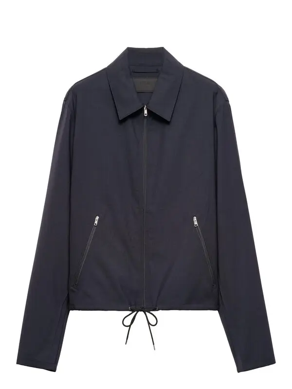 Prada Wool Blouson Jacket - Navy