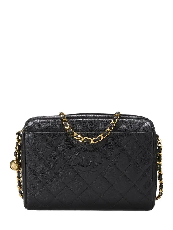 Chanel Caviar Camera Bag - Black