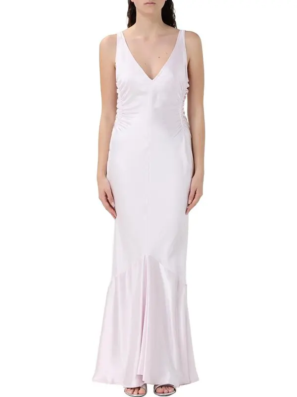 Sportmax V-neck Maxi Dress - Pink