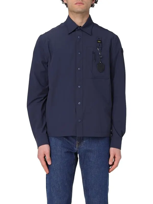 BLAUER. Shirt Jacket - Blue