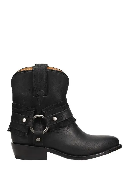 THE FRYE COMPANY Billy Harness Ruffle Boots - Black