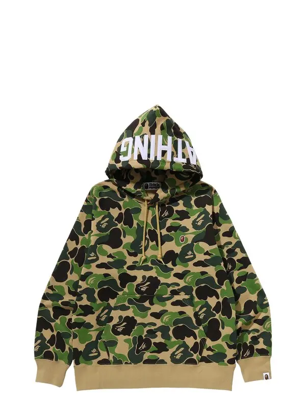 A BATHING APE Abc Camo Pullover Hoodie - Green