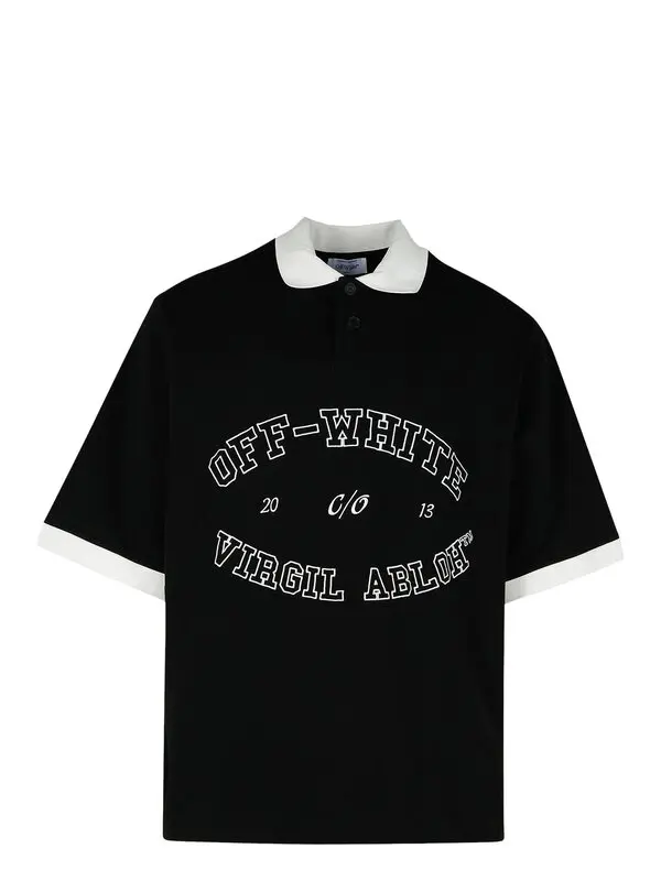 Off-White College Short-sleeve Polo /white - Black