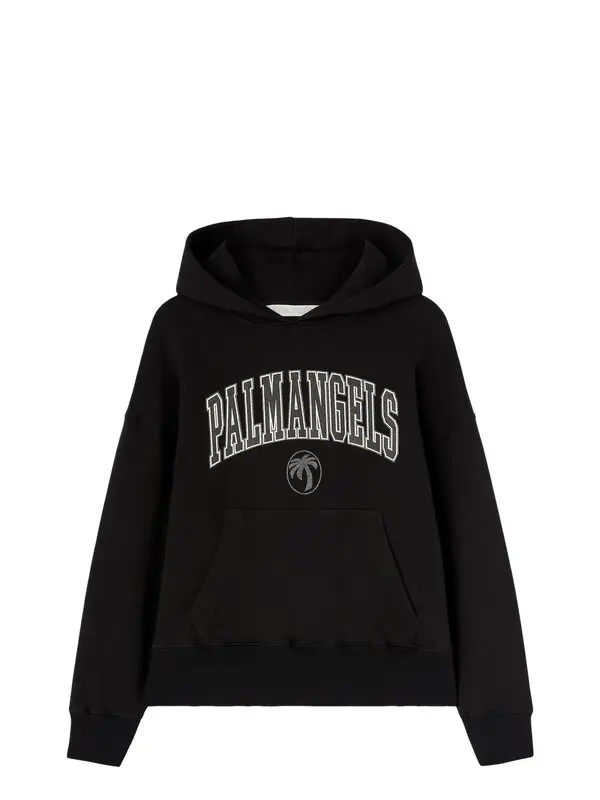 Palm Angels College Hoodie - Black