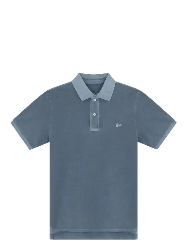 ERL Script Polo T-shirt 'navy - Blue