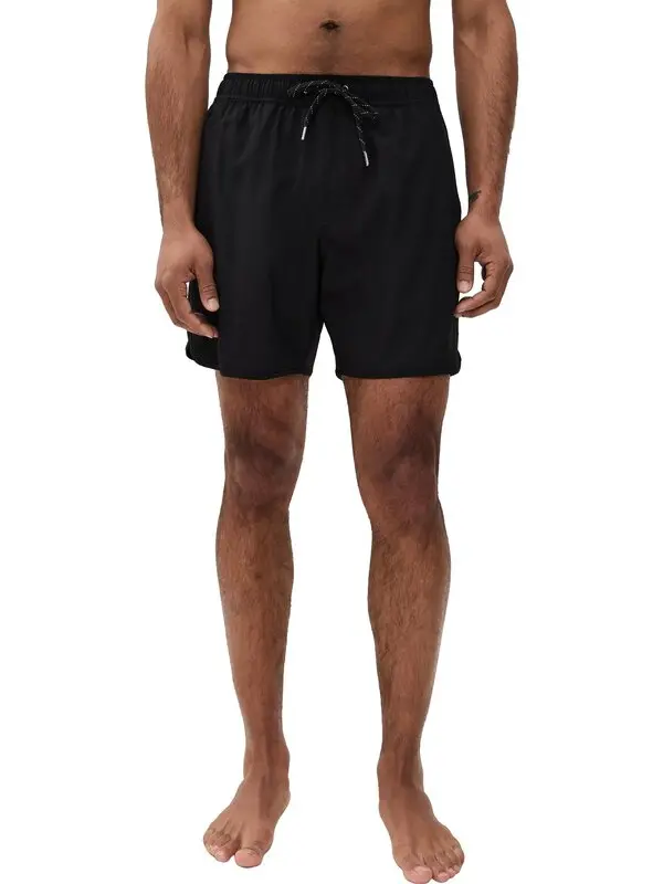 FAIR HARBOR The Anchor 6 Swim Trunks - Black