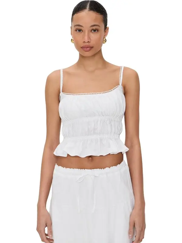 Peixoto Amelia Top - White