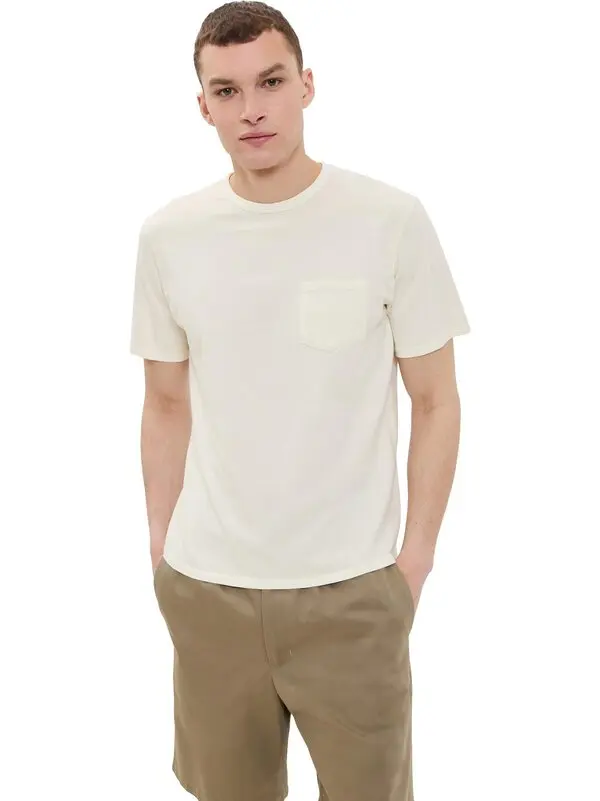KNICKERBOCKER Pocket Tee - Milk