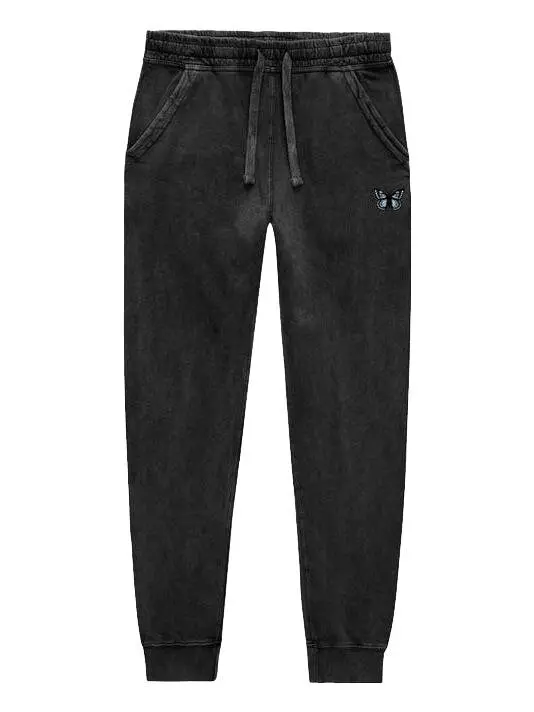 DALIX Butterfly Fleece Jogger Pant - Black