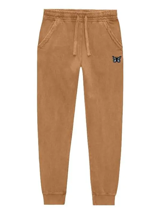DALIX Butterfly Midweight Fleece Jogger Pant - Camel