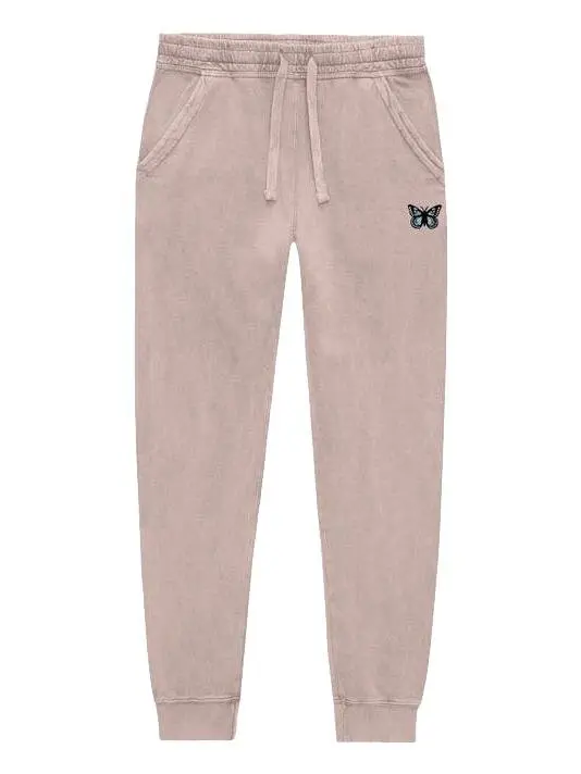 DALIX Butterfly Fleece Jogger Pant - Zinc