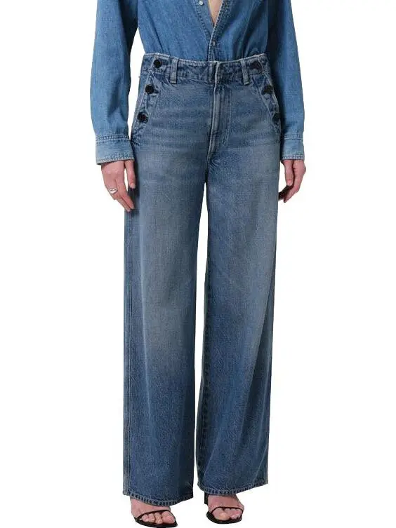 Citizens Of Humanity Bordwalk Wide-leg Jeans - Jete