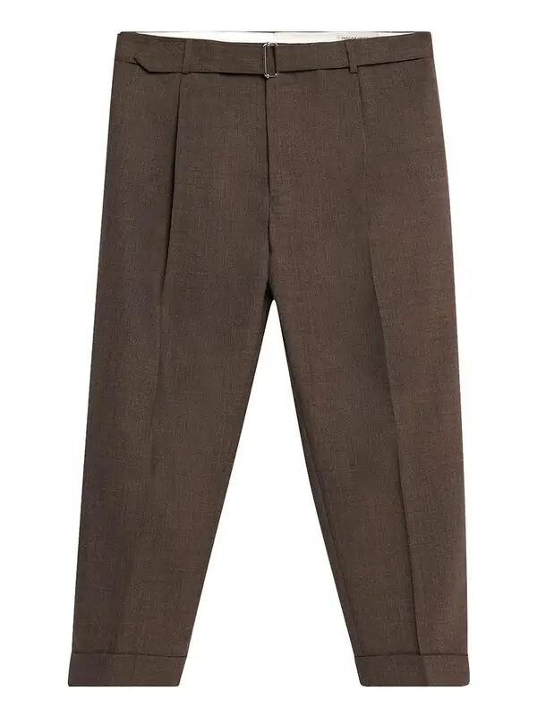 Officine Générale Hugo Pleated Trousers - Taupe