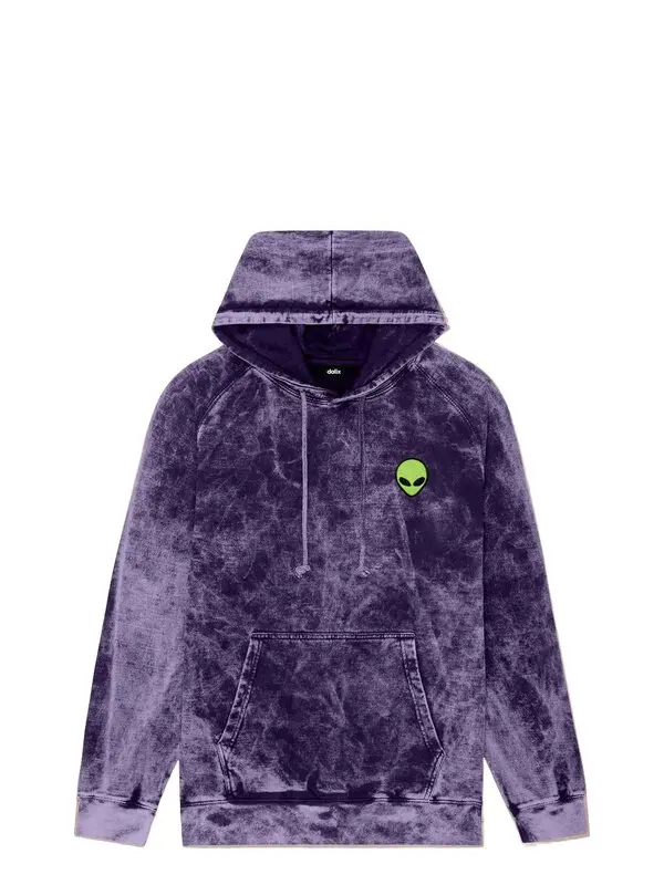 DALIX Midweight Mineral Washed Hoodie - Purple
