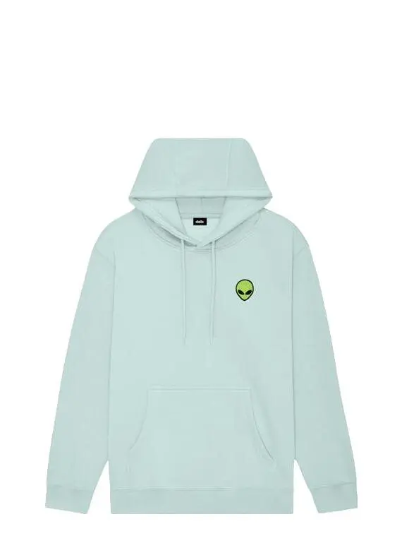 DALIX Alien Graphic Hoodie - Sea Foam