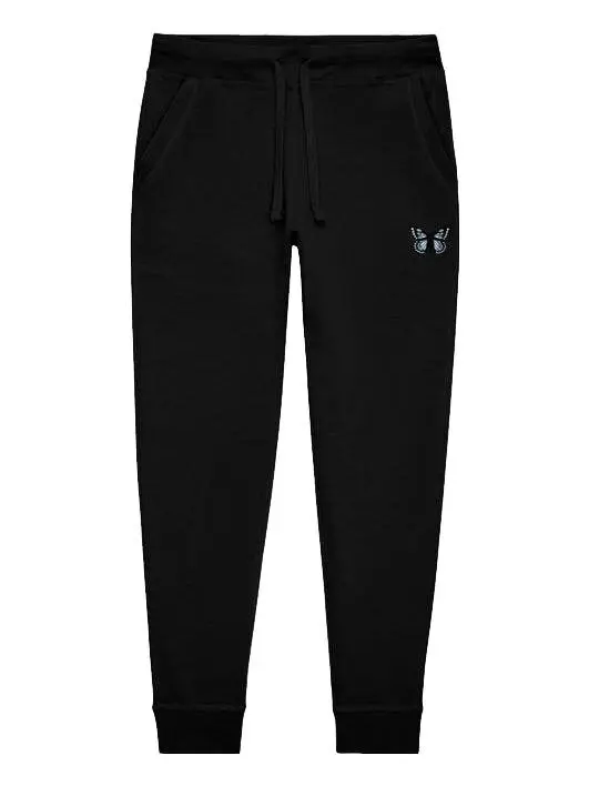 DALIX Butterfly Fleece Jogger Pant - Black