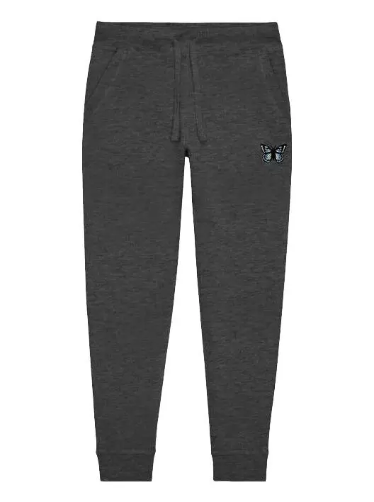 DALIX Butterfly Fleece Jogger Pant - Charcoal Htr