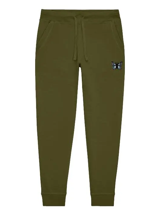 DALIX Butterfly Fleece Jogger Pant - Olive