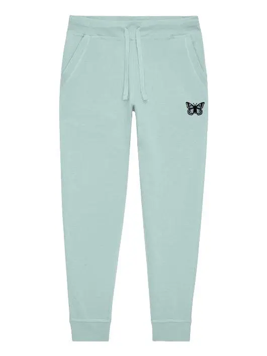 DALIX Butterfly Fleece Jogger Pant - Sea Foam