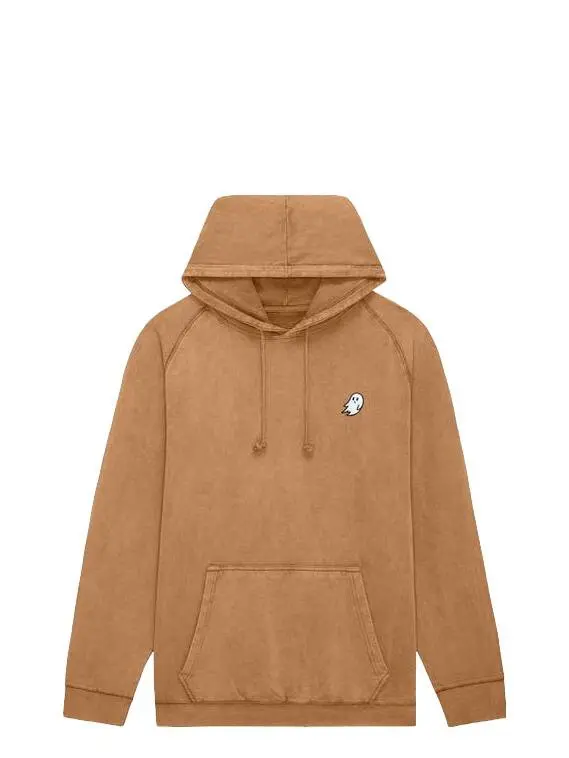 DALIX Mineral Washed Hoodie - Camel