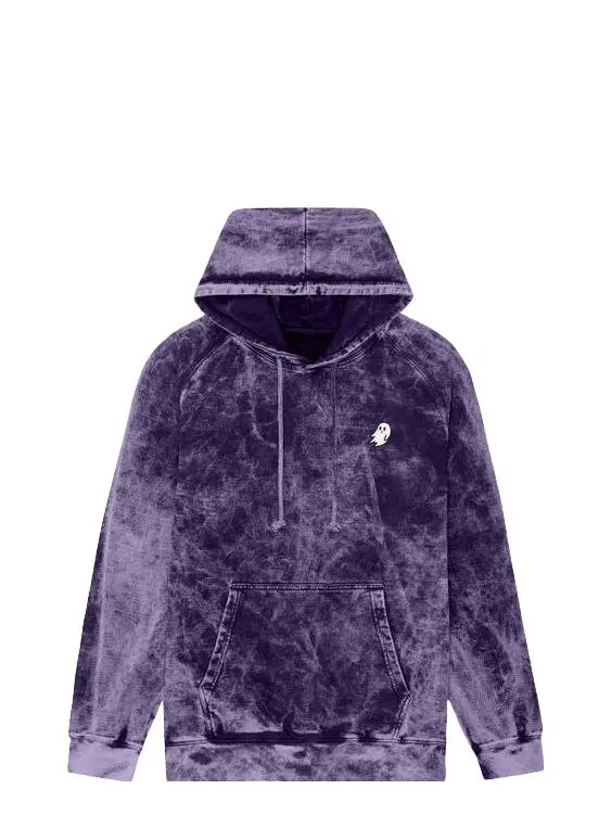 DALIX Mineral Washed Hoodie - Purple