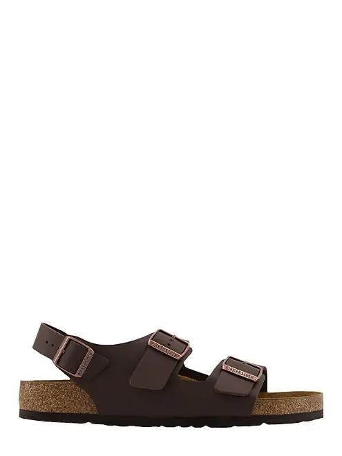BIRKENSTOCK Milano Faux-leather Sandals - Dark Brown