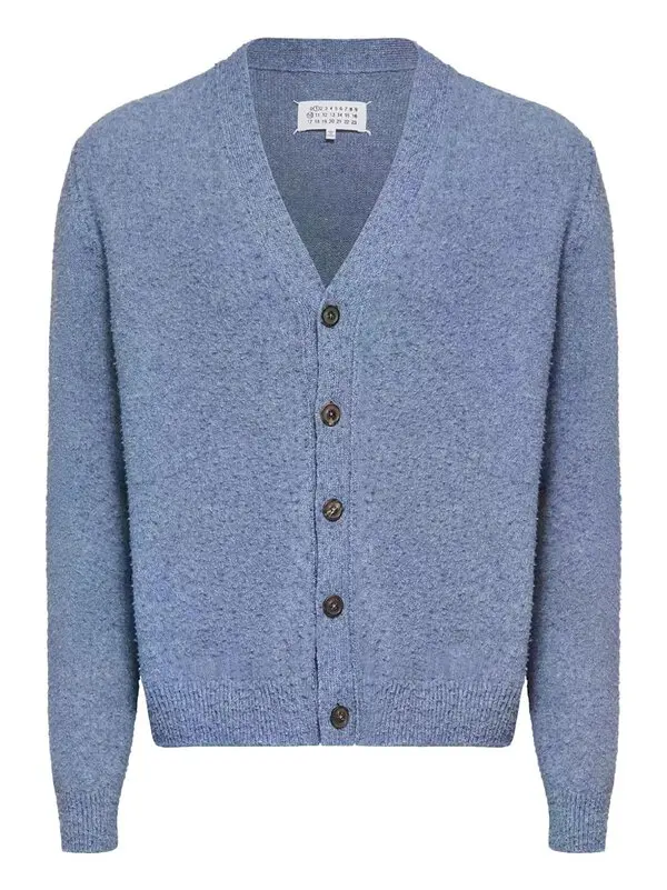 MAISON MARGIELA Mélange-effect Cardigan - Blue