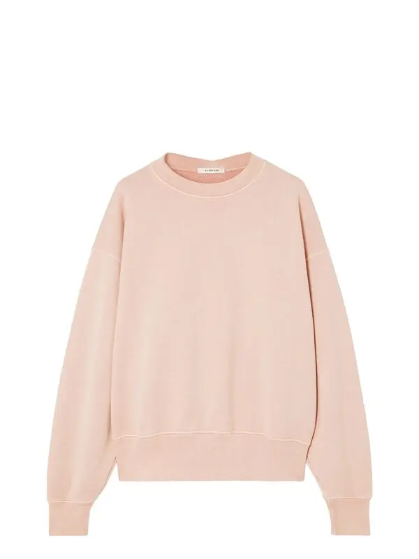 SLVRLAKE Cinch Cotton-jersey Sweatshirt - Pink